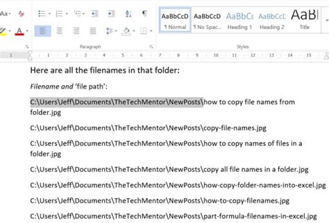 how to get all file names in a folder into excel printable templates free