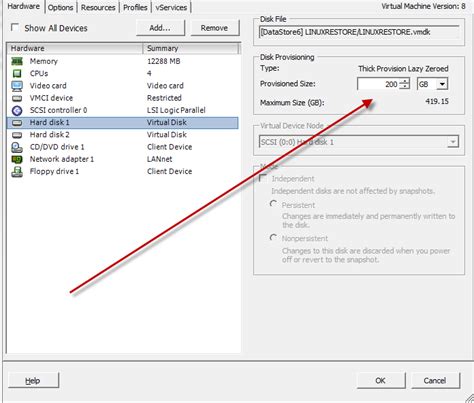 filesystems how to resize a virtual machine running