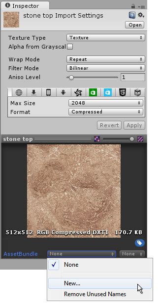 unity manual construyendo asset bundles