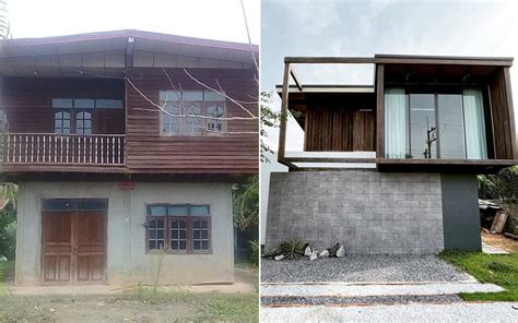 รีโนเวทบ้านไม้ 2 ชั้น งบ 7 5 แสน ขนาด 100 ตร ม