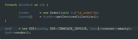 php prestashop generate multiple invoices from multiple orders
