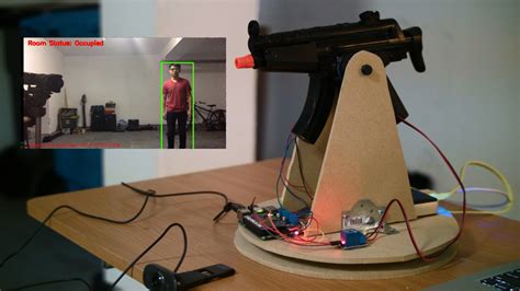 opencv turret tracks motion busts airsoft pellets hackaday