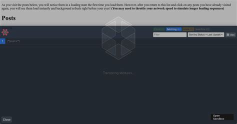michaeldeboey react query codesandbox