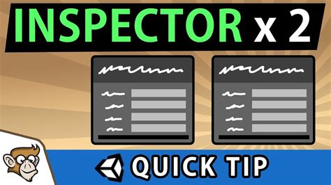 two inspectors at once in unity quick unity tip youtube