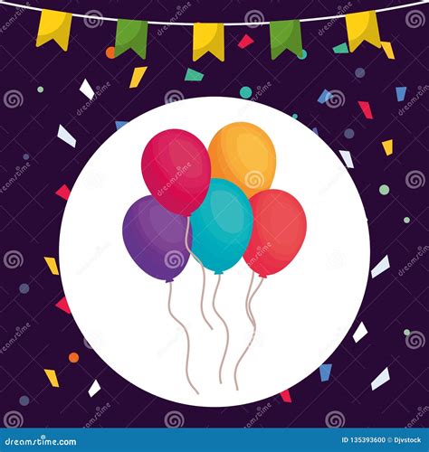 Balloons Helium Floating Icon Stock Vector Illustration Of Play
