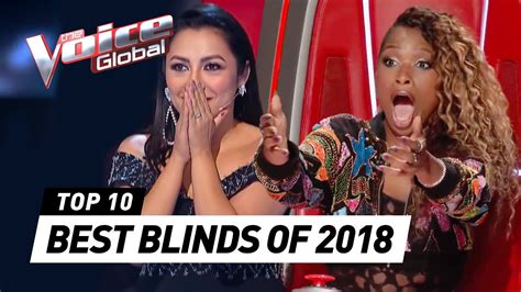 Top 10 Best Blind Auditions Of 2018 The Voice Rewind Youtube