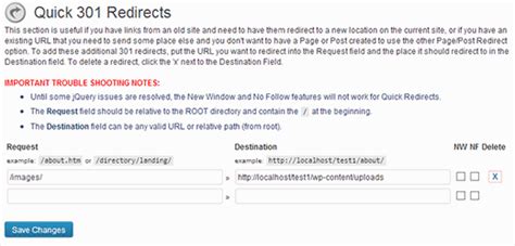 how to do 301 redirects in wordpress with quick page post redirect