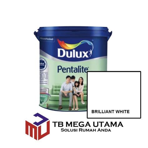 Jual Dulux Pentalite Antibac Brilliant White 2 5 Liter Cat Decorative