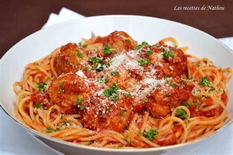 Spaghettis Aux Boulettes De Viande