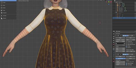 amy girl style character 5 for cycles and eevee blender