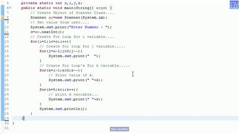 print triangle in java recursion