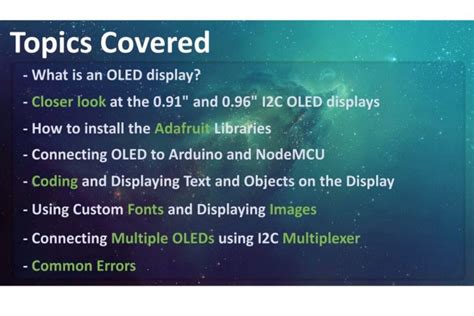 complete tutorial on i2c oled display using arduino nodemcu