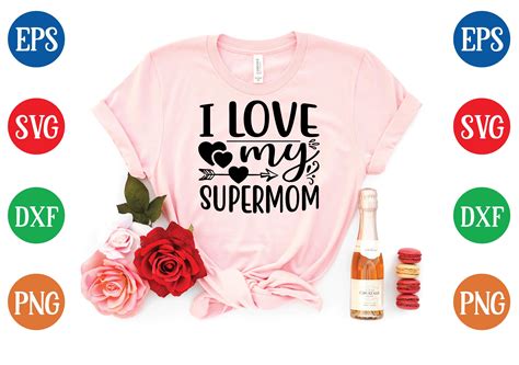 I Love My Supermom Svg Design Graphic By Svg Design House · Creative