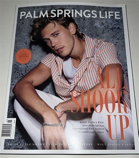 Austin Butler Palm Springs Elvis Magazine Jan 2023 Us Customers Only