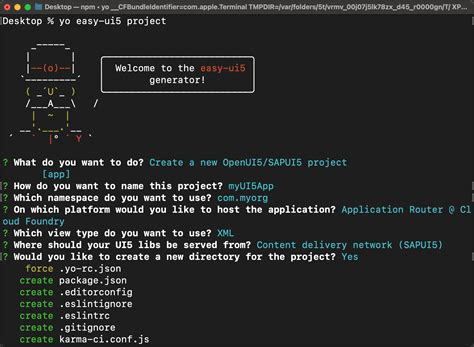 create an sapui5 app from the command line tutorials for sap developers