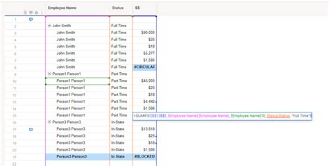 error when using multiple sumifs in one column — smartsheet community