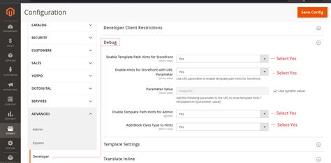 how to enable debugging mode in magento 2 x mage2db