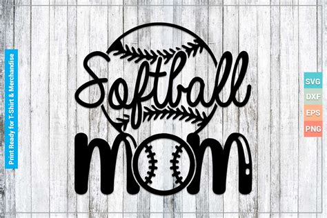 Softball Mom Svg Cricut Files Graphic By Svgitems · Creative Fabrica