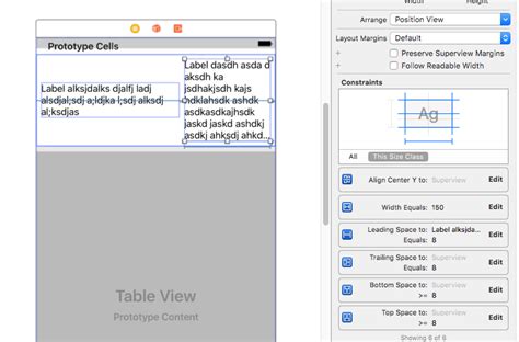 swift how to place two uilabels in a row so that they