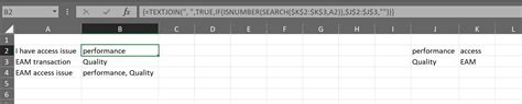 categorization of the text with multiple keywords in excel stack overflow