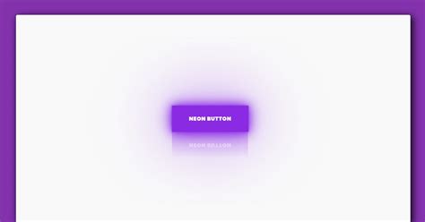 glowing neon light button animation html and css