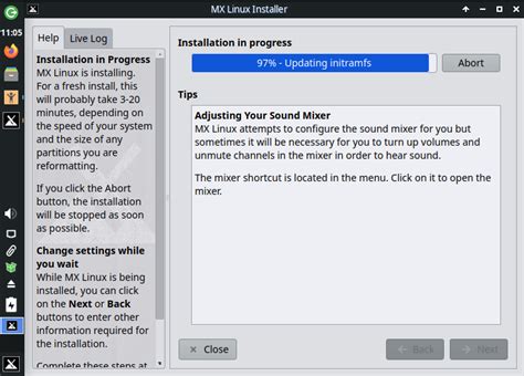 how to install mx linux 21 step by step with screenshots