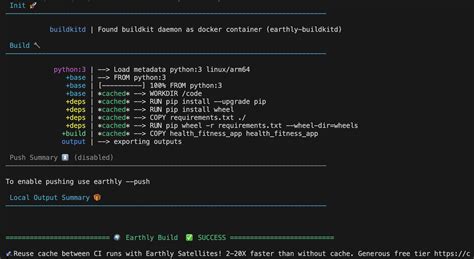 building a monorepo with python earthly blog