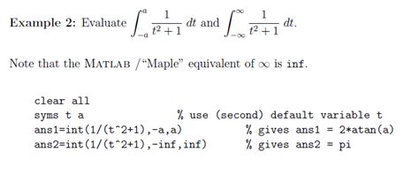 matlab diff and int