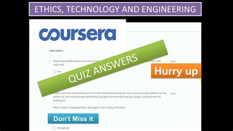 coursera quiz answers ethics technology and engineering 1 1 1 youtube