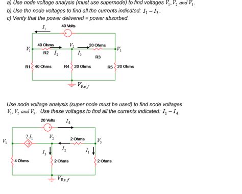 solved use node voltage analysis must use supernode to