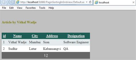 paging and sorting in gridview