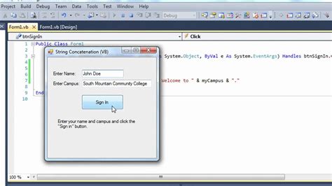 04d vb string concatenation vb youtube