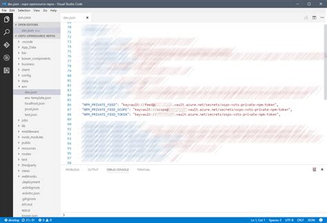 deploying node js apps in azure app service using private