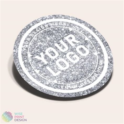 Wise Print And Design Shop Custom Glitter Stickers
