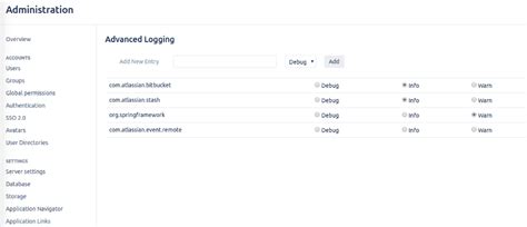 advanced logging for bitbucket version history atlassian marketplace