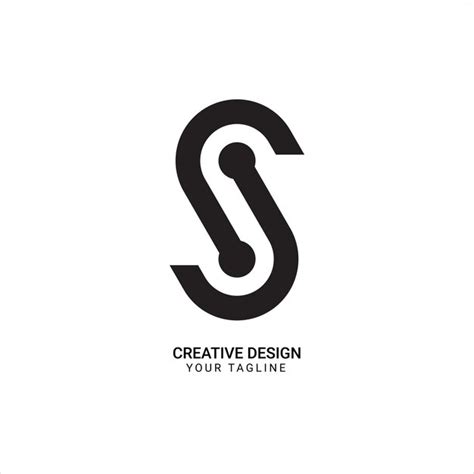 Premium Vector S Creative Line Art Icon Or Symbol Minimal Dynamic
