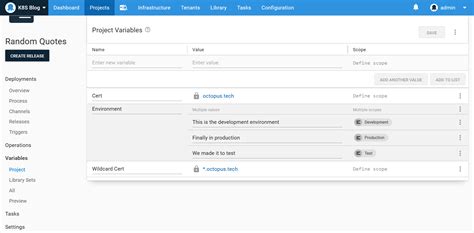 creating multi environment kubernetes deployments octopus deploy