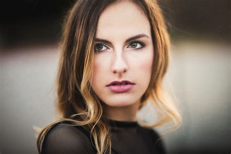 Wallpaper Women Face Portrait Depth Of Field Looking Away