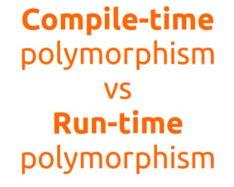 compile time polymorphism vs run time polymorphism java