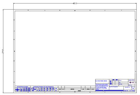 Autocad Template Title Block Sheet Cad Block Layout F