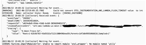 errormessage unable to import module otel wrapper no module