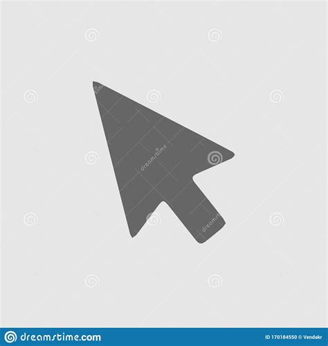 mouse arrow vector icon eps 10 stock vector illustration of pointer