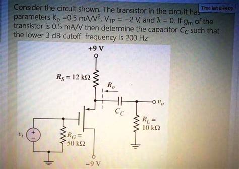 Solved Consider The Circuit Shown The Transistor In The Circuit Has