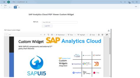 displaying a pdf file in sap analytics cloud analytic app with custom