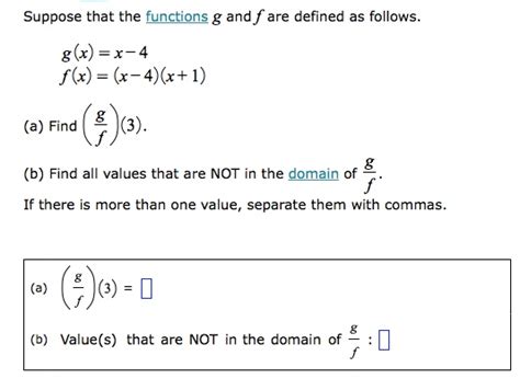 solved suppose that the functions g and f are defined as
