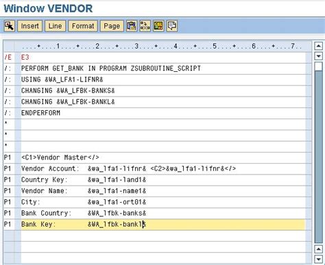 sap abap 4 tutorial subroutine in sap script