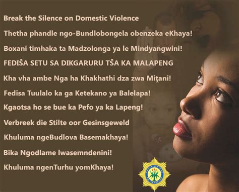 Domestic Violence Saps South African Police Service