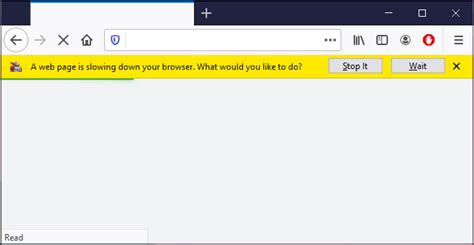 a web page is slowing down your browser firefox warning kingpin