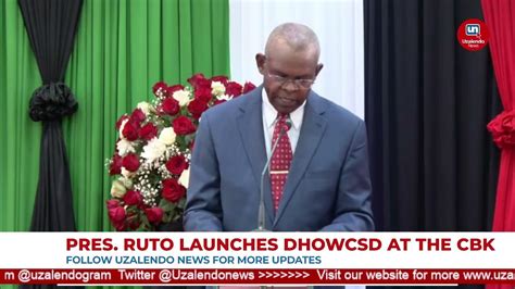 Cbk Gov Dr Thugges Full Speech During The Lauch Of Central