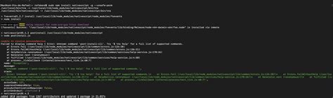 install nativescript on mac error · issue 8 · nativescript